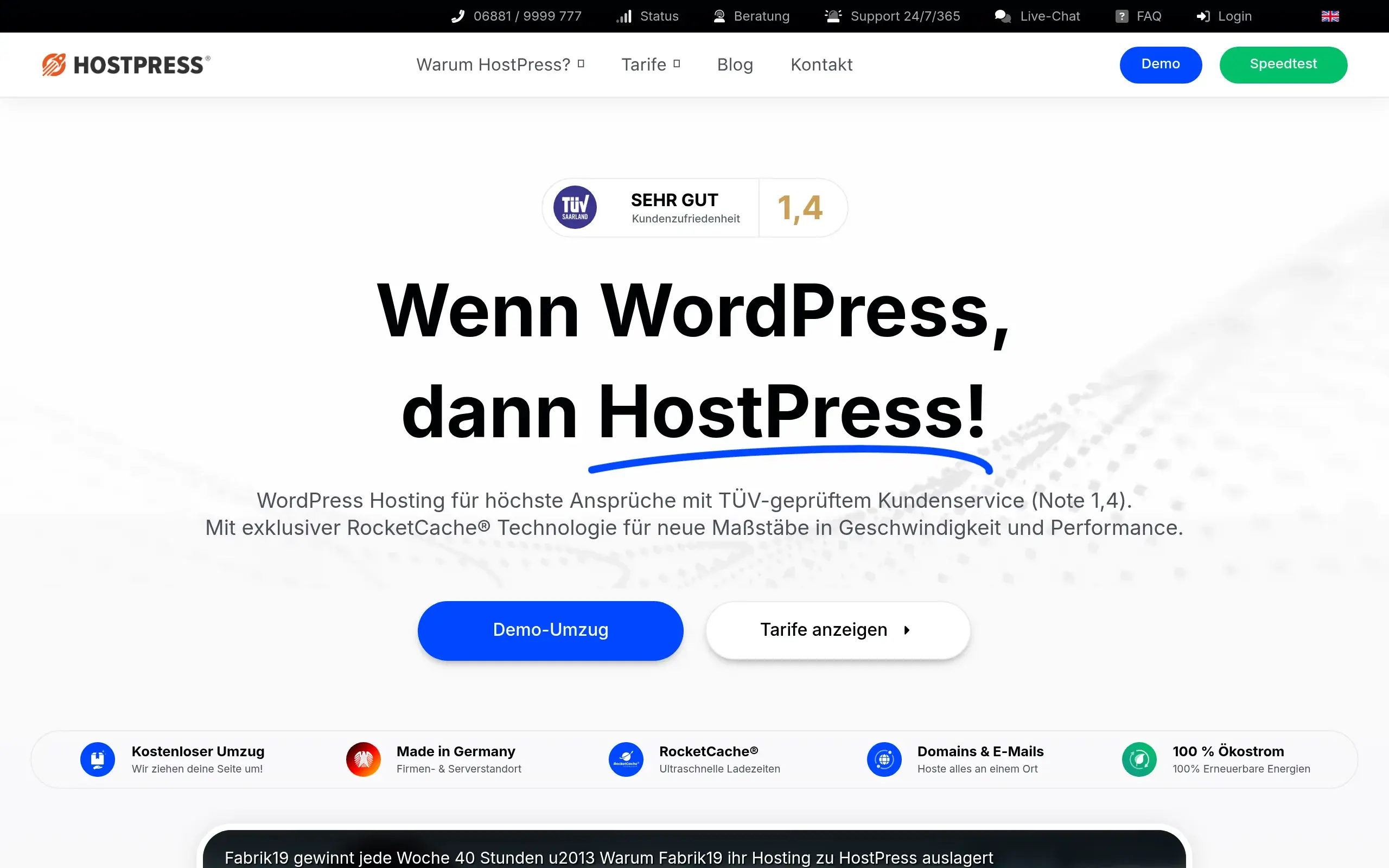 WordPress Hosting Vergleich 2026 • 29 Anbieter geprüft