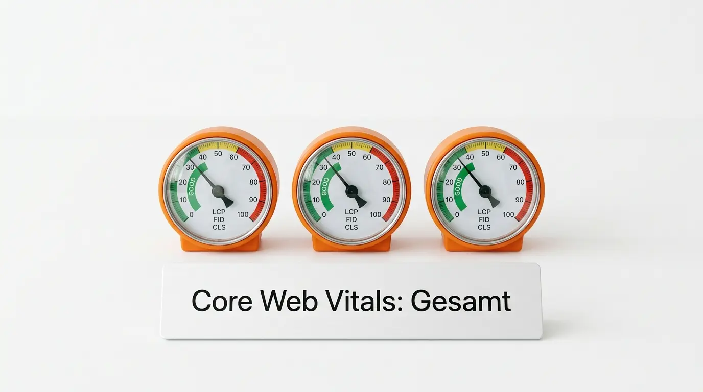 Google Mai-Update 2026: Core Web Vitals als Gesamtwert.